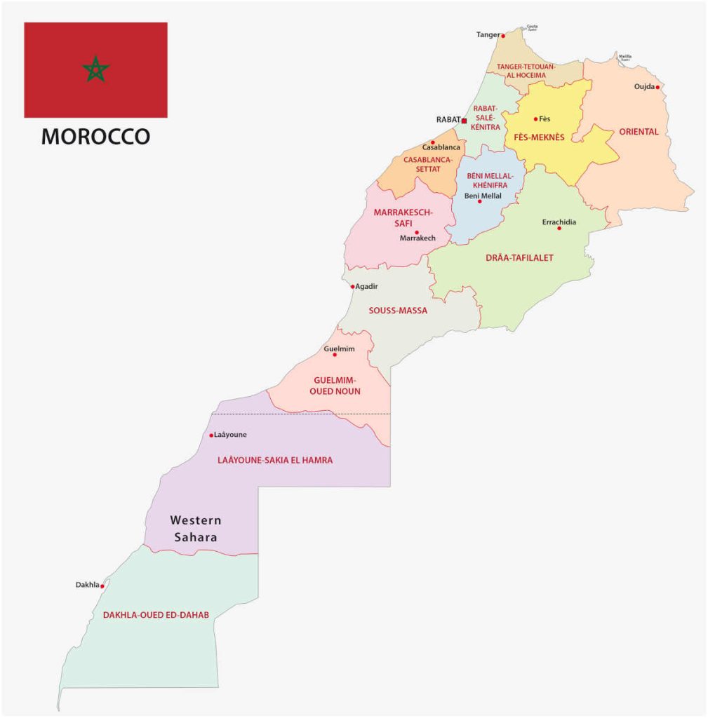 Mapa de Marruecos, pueblos y ciudades | Turismo Marruecos